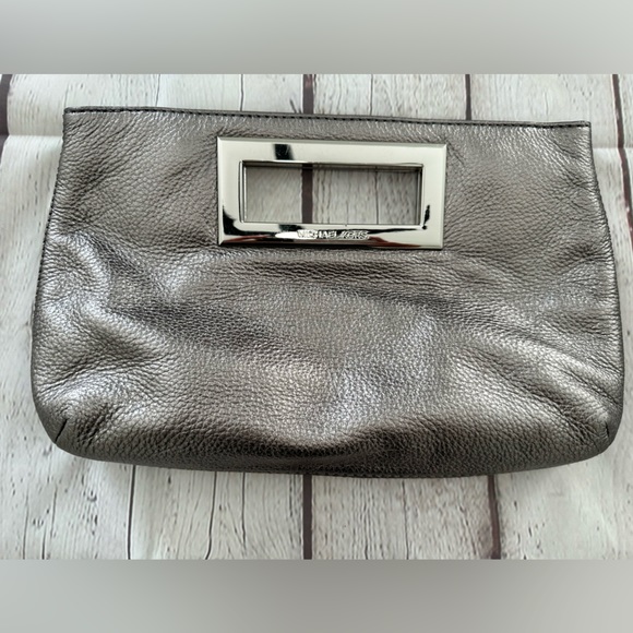 Michael Kors | Bags | Michael Kors Metallic Silver Clutch | Poshmark